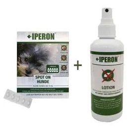 LYRA PET IPERON® 5 x 1 ml SPOT-ON kleiner Hund & 200 ml Lotion im Set + Zeckenhaken