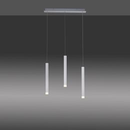 Pendelleuchte JUST LIGHT "BRUNO" Lampen Gr. Höhe: 120 cm, grau (aluminiumfarben) Pendelleuchten und Hängeleuchten LED