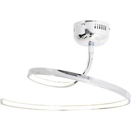 Näve LED Deckenleuchte NÄVE "LOOK LINE" Lampen Gr. Ø 60 cm Höhe: 32 cm, grau (chromfarben) Deckenlampen LED Deckenleuchte,incl. LEDs total 25W 3000k; 1300lm