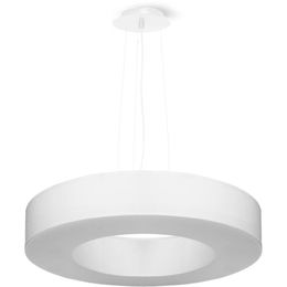 Kronleuchter SOLLUX LIGHTING "SATURNO" Lampen Gr. Höhe: 102 cm, weiß Pendelleuchte Slush -Einstellung