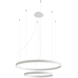 Kronleuchter SOLLUX LIGHTING "RIO" Lampen Gr. Höhe: 150 cm, weiß Pendelleuchte Pendelleuchten und Hängeleuchten Verteiltes Licht