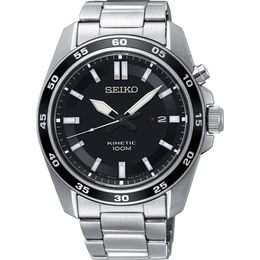 Kineticuhr Seiko "SKA785P1" Armbanduhren silberfarben Armbanduhr, Herrenuhr, Datum, Edelstahlarmband