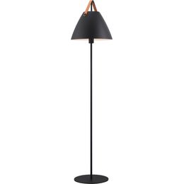 Stehlampe design for the people "Strap" Lampen Gr. Ø 36 cm Höhe: 154 cm, braun (schwarz, braun)