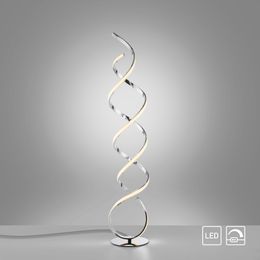 Stehlampe Paul Neuhaus "KIRIBI" Lampen Gr. Ø 25 cm Höhe: 140 cm, grau (chrom)