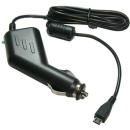 Trade Shop - Premium Micro-USB 2A KFZ-Ladekabel 12V/24V mit tmc Antenne (1,1m Länge) für TomTom Start 60 60m Europe Traffic Start 40 50 go 40 50 60