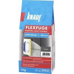 Knauf - Fugenmörtel Flexfuge Universal 1 - 20 mm anthrazit 1 kg Fugenmörtel