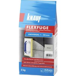 Knauf - Fugenmörtel Flexfuge Universal 1 - 20 mm silbergrau 5 kg Fugenmörtel