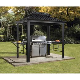 Pavillon Messina bbq 6x8 anthrazit 179 x 292 x 262 cm (l x b x h) Aluminium - Sojag