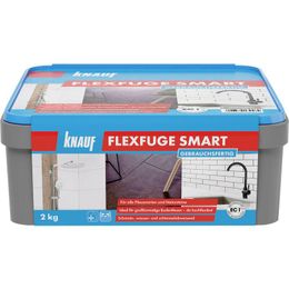 Knauf - Fugenmörtel Flexfuge Smart 2 - 20 mm zementgrau 2 kg Fugenmörtel