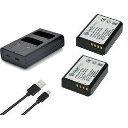 3in1 Set: 2x Akku + usb Doppel Akku Dual lcd Schnell-Ladegerät für 2 Akkus ersetzt Canon LC-E10 für Canon LP-E10 eos 1100D 1200D 1300D 2000D 4000D