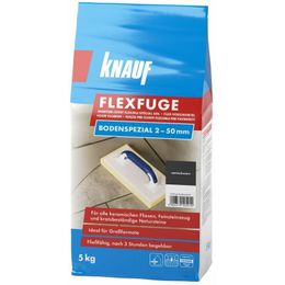 Knauf - Fugenmörtel Flexfuge Bodenspezial 2 - 50 mm samtschwarz 5 kg Fugenmörtel