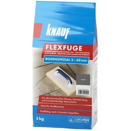 Knauf - Fugenmörtel Flexfuge Bodenspezial 2 - 50 mm basalt 5 kg Fugenmörtel