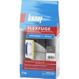 Knauf - Fugenmörtel Flexfuge Universal 1 - 20 mm basalt 5 kg Fugenmörtel