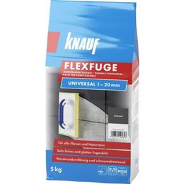 Knauf - Fugenmörtel Flexfuge Universal 1 - 20 mm anthrazit 5 kg Fugenmörtel