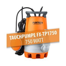 Fuxtec - Tauchpumpe - 750 Watt max.12000 l/h, max. 7m Förderhöhe, Fremdkörper bis 30mm, stufenloser Schwimmerschalter FX-TP1750