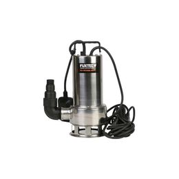 Fuxtec - Wasserpumpe FX-TP11100INOX Schmutzwasserpumpe Tauchpumpe 1100 Watt, max. 20000 l/h, max. 11 m Förderhöhe, Fremdkörper bis 35 mm,