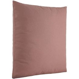 Eglo - living Kissen Iles, Couch Zierkissen Basic, Dekokissen aus Baumwolle und Polyester in Mauve, Kissenbezug mit Inlett, Sofakissen 50x50 cm