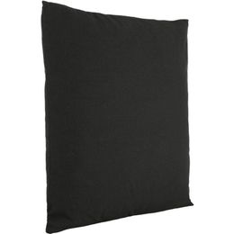 Living Kissen Iles, Couch Zierkissen Basic, Dekokissen aus Polyester und Baumwolle in Schwarz, Kissenbezug mit Inlett, Sofakissen 50x50 cm - Eglo