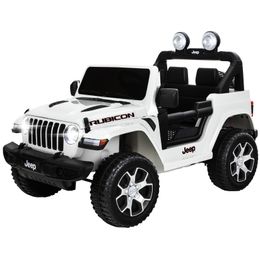 Actionbikes Motors Kinder-Elektroauto Jeep Wrangler Rubicon (Weiß)