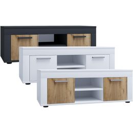 Vcm Holz TV Lowboard Möbel Fernsehschrank Tisch Konsole Fernsehtisch Breite 102 cm Usilo L