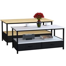 Vcm Holz Sofatisch Couchtisch Wohnzimmertisch Beistelltisch Ablage Flonila