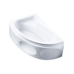Eckschürze Ottofond "Salinas", weiß, B:202cm H:50,5cm, Sanitäracryl, Wannenschürzen, passend für Badewanne »Salinas«