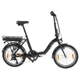 E-Bike Allegro "Compact SUV 7 374" E-Bikes Gr. 42cm, 20 Zoll (50,80cm), schwarz Pedelec, Elektrofahrrad für Damen u. Herren