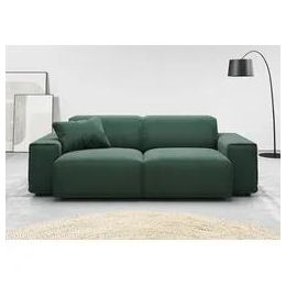 2,5-Sitzer Andas "Glimminge auch in Breitcord, Feincord + Easy care-Bezug" Sofas Gr. B/H/T: 214cm x 71cm x 101cm, Feincord, grün besondere Kedernähte, Zierkissen