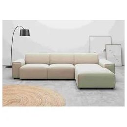 Ecksofa Andas "Glimminge auch in Breitcord, Feincord, Bouclé + Easy care-Bezug" Sofas Gr. B/H: 294cm x 71cm, Cord, Recamiere rechts, beige (natur) L-Form, Breite 294, Zierkissen