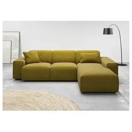 Ecksofa Andas "Glimminge L-Form auch in Breitcord, Feincord + Easy care-Bezug" Sofas Gr. B/H/T: 264cm x 71cm x 191cm, Feincord, Ottomane links, grün (pistazie) Breite 264, Zierkissen