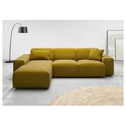 Ecksofa Andas "Glimminge L-Form auch in Breitcord, Feincord + Easy care-Bezug" Sofas Gr. B/H/T: 264cm x 71cm x 191cm, Feincord, Ottomane rechts, grün (pistazie) Breite 264, Zierkissen