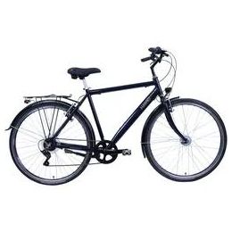 Cityrad Hawk BIKES "CityTrek Easy Blue Gent" Fahrräder Gr. 55cm, 28 Zoll (71,12cm), blau (dunkelblau + dunkelblau) für Damen und Herren, Kettenschaltung