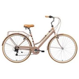 Cityrad Bikestar Fahrräder Gr. 46cm, 28 Zoll (71,12cm), braun für Damen, Kettenschaltung