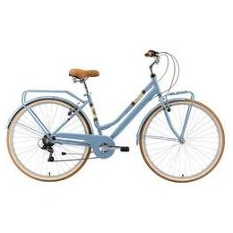 Cityrad Bikestar Fahrräder Gr. 46cm, 28 Zoll (71,12cm), blau für Damen, Kettenschaltung