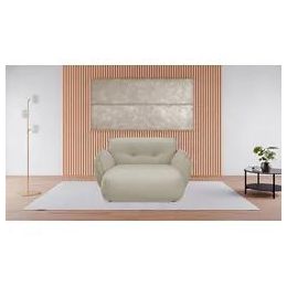 Chaiselongue BETYPE "Be Fluffy" Sofas Gr. B/H/T: 182cm x 87cm x 184cm, Chenille, beige (cream) Softes Sitzgefühl, moderne Kedernaht, hochwertiger Bezug