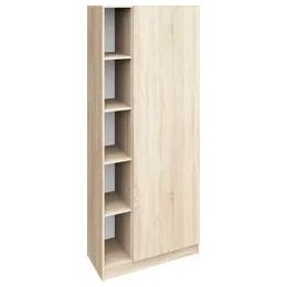 borchardt Möbel Aktenschrank BORCHARDT MÖBEL "Vaasa" Schränke Gr. B/H/T: 76 cm x 185 cm x 35 cm, 1 St., braun (sonoma eiche) moderner Mehrzweckschrank mit Push-to-Open-Funktion