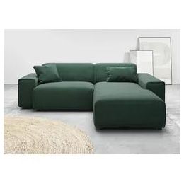 Ecksofa Andas "Glimminge L-Form auch in Breitcord, Feincord + Easy care-Bezug" Sofas Gr. B/H/T: 234cm x 71cm x 191cm, Feincord, Ottomane rechts, grün Breite 234, Zierkissen