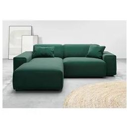 Ecksofa Andas "Glimminge L-Form auch in Breitcord, Feincord + Easy care-Bezug" Sofas Gr. B/H/T: 234cm x 71cm x 191cm, Feincord, Ottomane links, grün Breite 234, Zierkissen