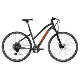 Fitnessbike GHOST "Square Cross Essential AL W" Fahrräder Gr. 47cm, 28 Zoll (71,12cm), silberfarben für Damen und Herren, Kettenschaltung