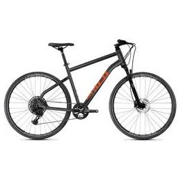 Fitnessbike GHOST "Square Cross Essential AL U" Fahrräder Gr. 47cm, 28 Zoll (71,12cm), silberfarben für Damen und Herren, Kettenschaltung