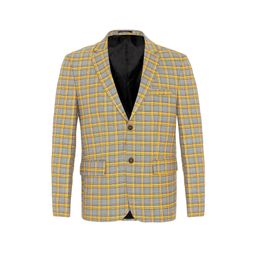 Daniel Hills Suit Jacket male size 44 Yellow / Grey