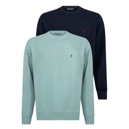 Jacey Quinn Sweatshirt Herren Gr&ouml;&szlig;e L blau / navy / hellgr&uuml;n / rot