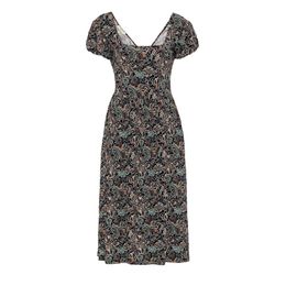 Anou Anou Kleid Damen Gr&ouml;&szlig;e 36 t&uuml;rkis / braun / schwarz / wei&szlig; Sommerkleid
