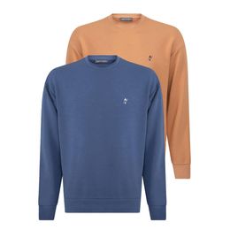 Jacey Quinn Sweatshirt Herren Gr&ouml;&szlig;e M blau / hellbraun / wei&szlig;