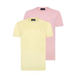 Jacey Quinn T-Shirt Herren Gr&ouml;&szlig;e XXL blau / gelb / pink