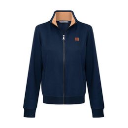 Jacey Quinn Sweatjacke Damen Gr&ouml;&szlig;e L navy / gelb