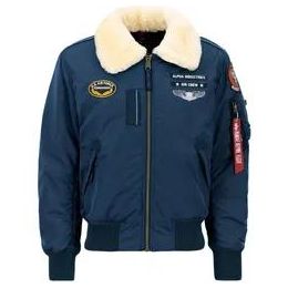 Bomberjacke Alpha Industries "Alpha Industries Men - Bomber Jackets Injector III Air Force" Gr. M, blau (new navy) Herren Jacken