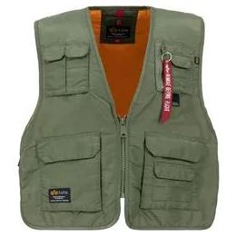 Blouson Alpha Industries "Alpha Industries Men - Vests Utility Vest" Gr. S/M, grün (sage, grün) Herren Jacken