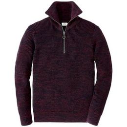 Armor lux Herren-Troyer Zipkragen S Blau-Rot
