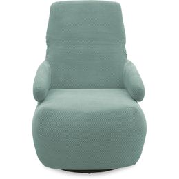 Sessel DOMO collection "700015 mit R&uuml;ckenverstellung und Drehfunktion", gr&uuml;n (mint), B:68cm H:67cm T:88cm, 100% Polyester, Sessel, Sessel, wahlweise auch mit Wippfunktion, Drehsessel